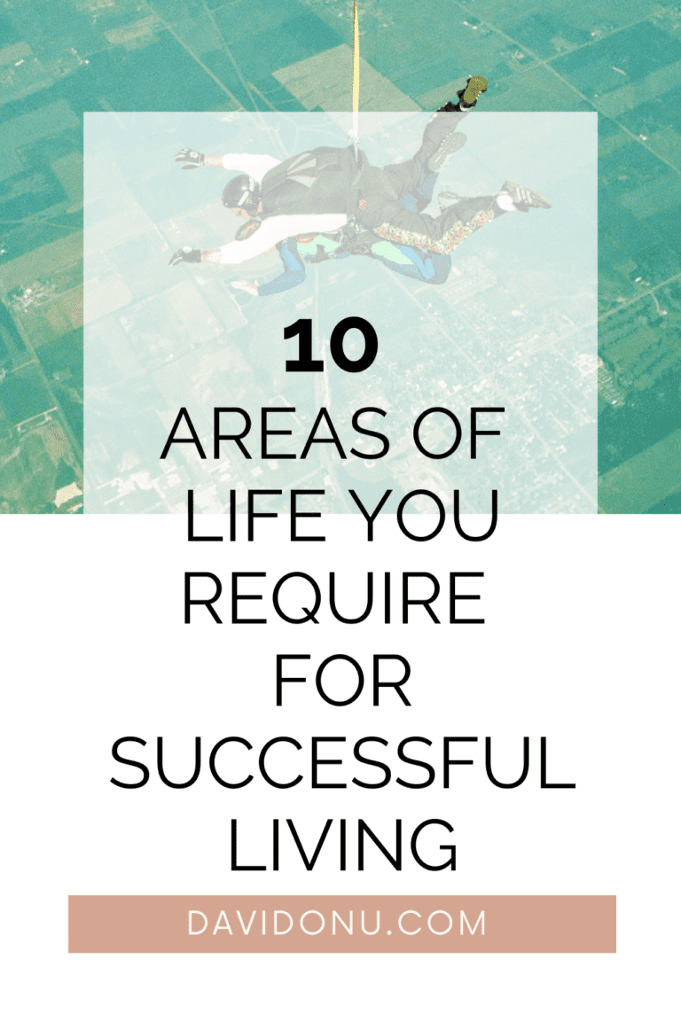 Ten areas of life you require for successful living